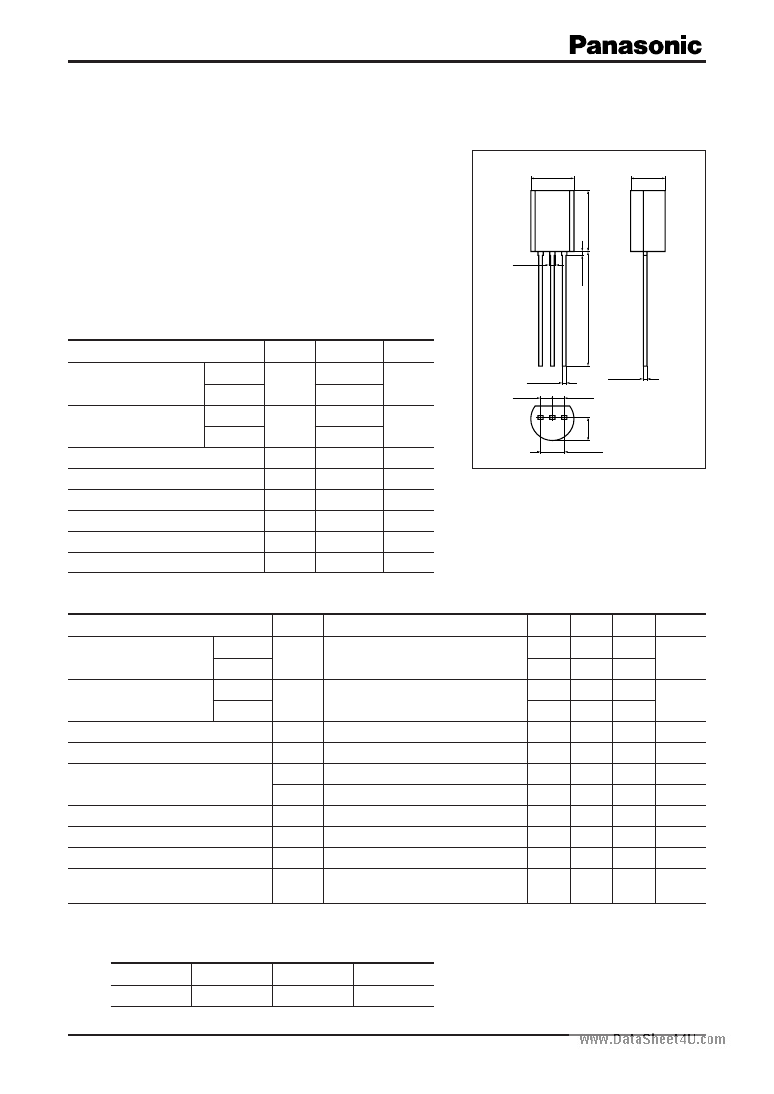 Caracteristicas tecnicas de C1383 - Datasheet