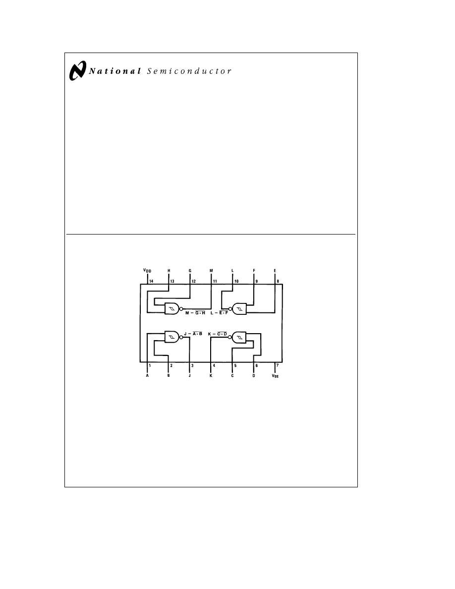 Caracteristicas tecnicas de CD4093 - Datasheet