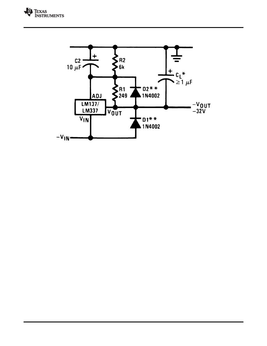 Caracteristicas tecnicas de LM337 - Datasheet