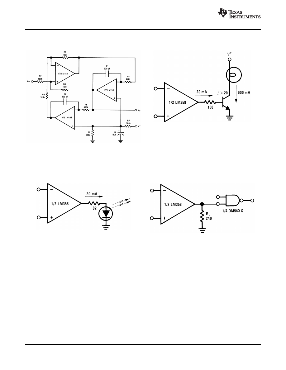 Caracteristicas tecnicas de LM358 - Datasheet