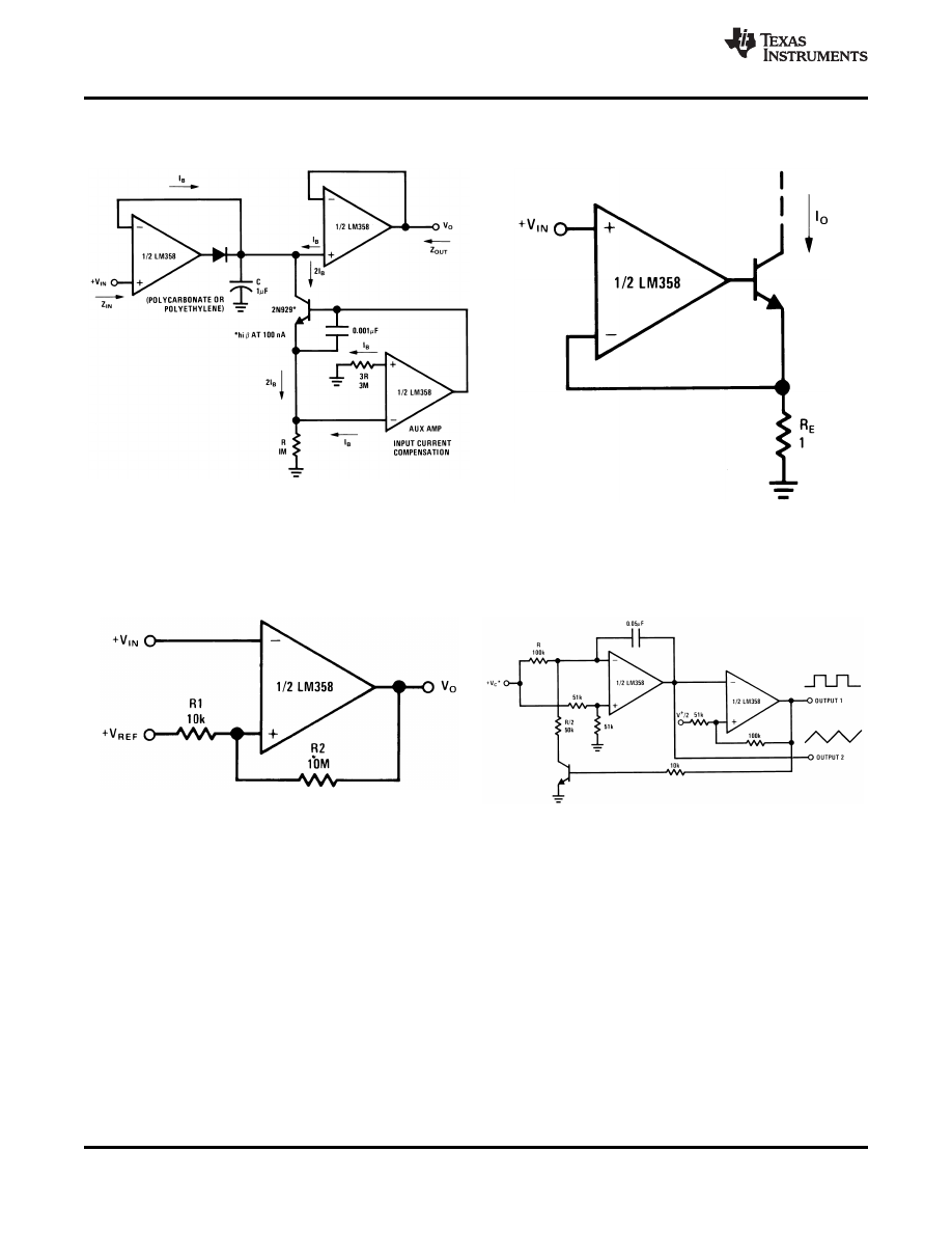 Caracteristicas tecnicas de LM358 - Datasheet