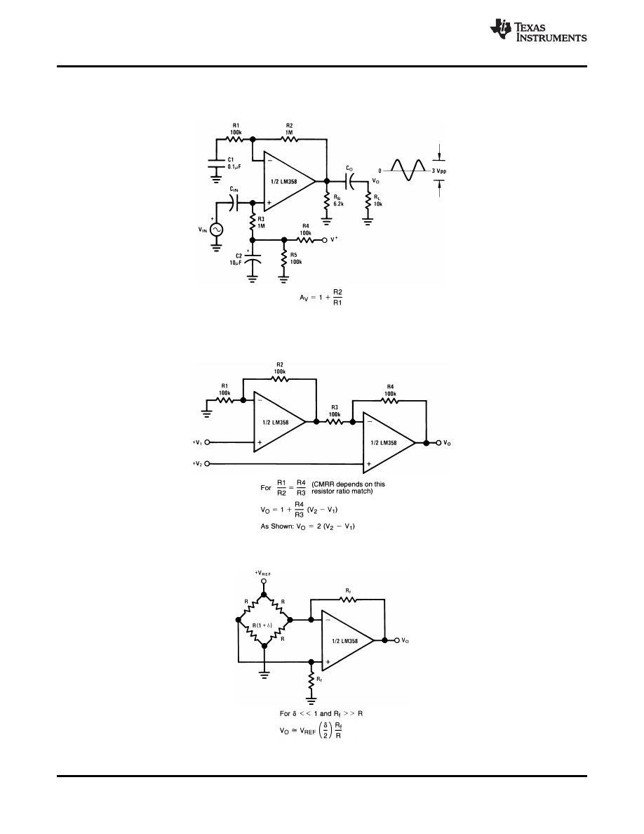 Caracteristicas tecnicas de LM358 - Datasheet