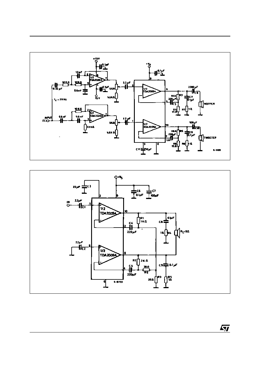 Caracteristicas tecnicas de TDA2009 - Datasheet